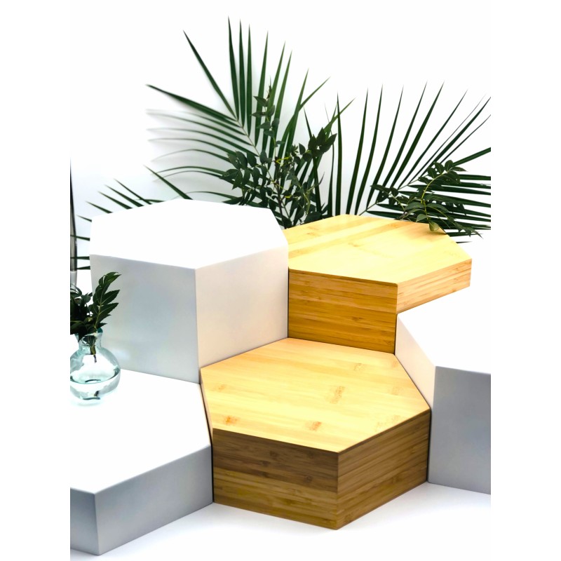 Rehausse HexaT Blanc Aluminium L